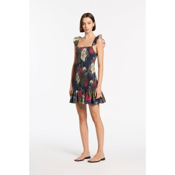 Sir. | Dresses | Sir The Label Francesca Shirred Mini Dress Print Size ...